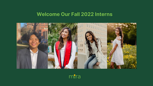 Mira to welcome Fall 2022 cohort of interns | Mira Health